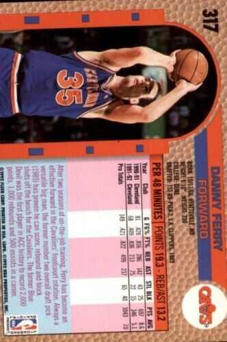 1992-93 Fleer Basketball #317 Danny Ferry | eBay