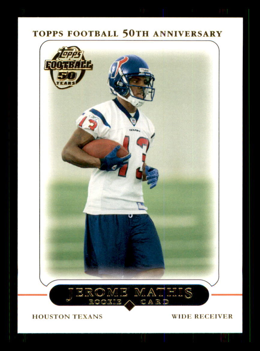 2005 Football 2005 Topps Jerome Mathis Houston Texans #1 of 5 RC1 | eBay