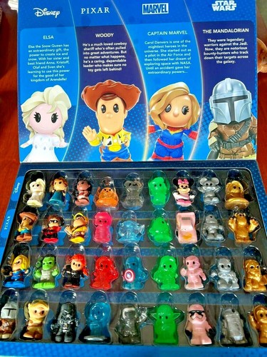 Woolworths 'Disney Pixar Star Wars Marvel' Ooshies Full Set of 36 in ...