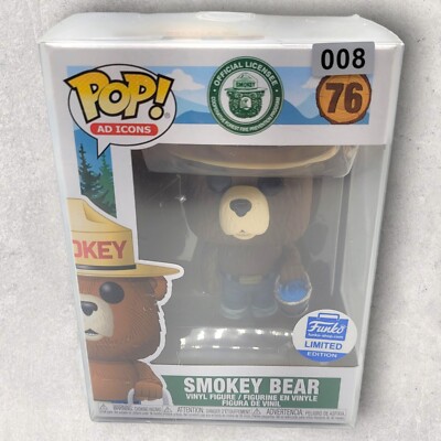 Funko Shop Exclusive Pop! Ad Icons Smokey The Bear With Bucket #76 In ...