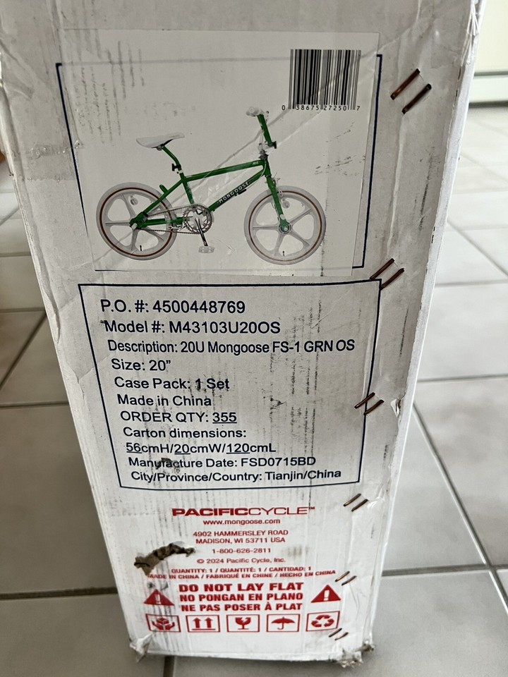 Mongoose 50th Anniversary Edition Reissue FS-1 BMX Bike GREEN " NIB" | eBay