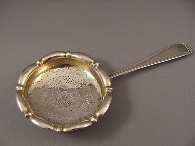 ANTIQUE 925 STERLING SILVER TEA STRAINER | eBay