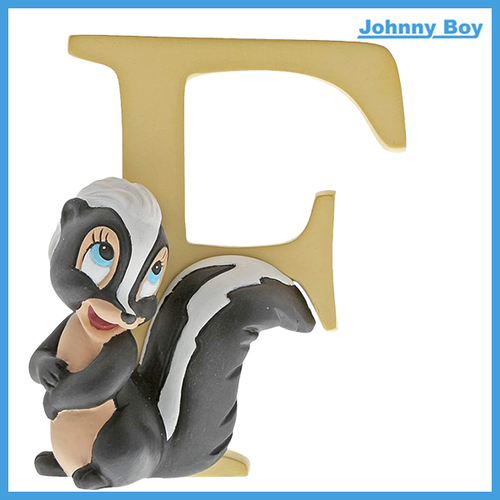 Disney Enchanting Alphabet Letter: F Flower Blushing Skunk Figurine NEW ...