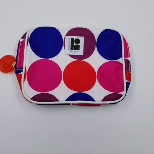 ESTEE LAUDER LISA PERRY Polka- Dot Makeup Cosmetic Handbag. Travel ...