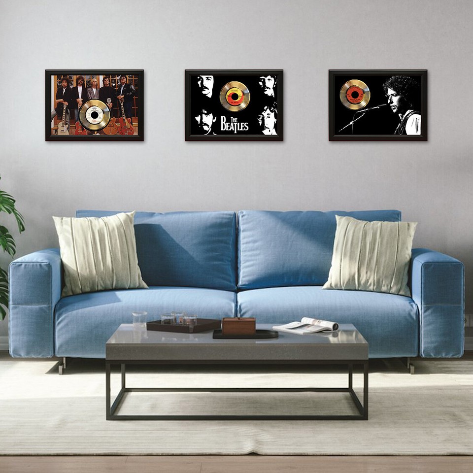 AC/DC Hell's Bells Poster Art Black Wood Framed 45 Gold Record Display ...