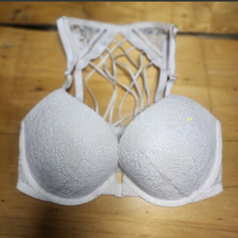 Victoria’s Secret white lace bra with corset looking … - Gem