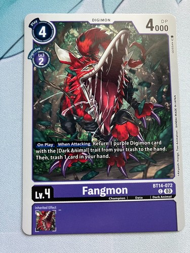 Fangmon BT14-072 C Digimon CCG | Blast Ace Near Mint | eBay