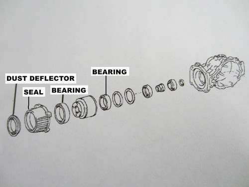 Bearing & deflector & seal Toyota Venza coupling 41303-68011 41303 ...