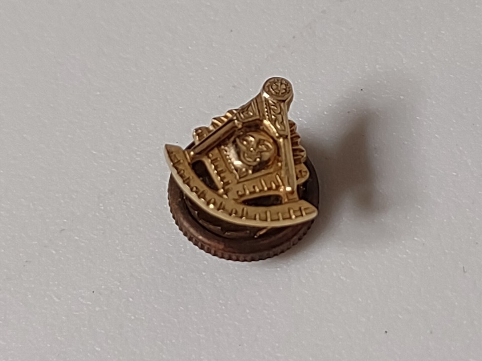 Little Vintage 10K Gold Masonic Past Master Pin | eBay