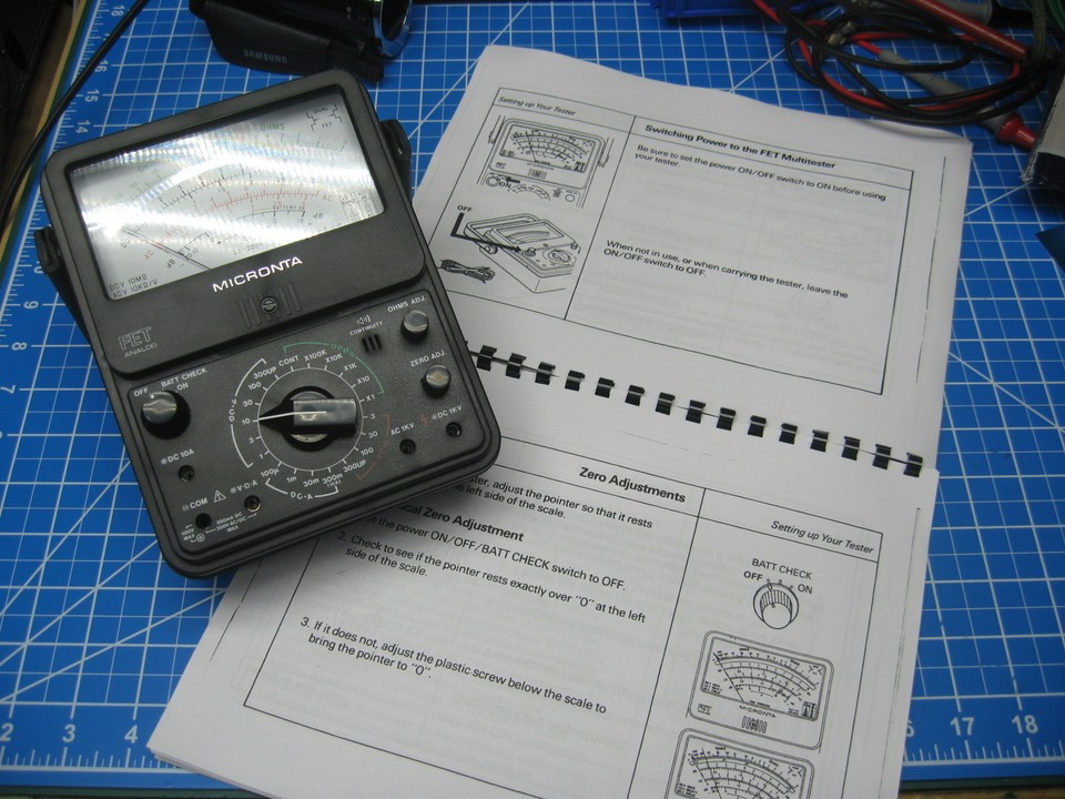 Instruction Manual - Radio Shack/Micronta 22-220A FET Analog ...