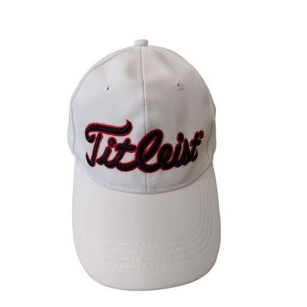 Titleist White with Black & Red Logo - Strapback Cap | eBay