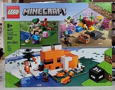 Lego 66779 Minecraft Overworld Adventures Pack - 3 sets in 1 **SEALED ...