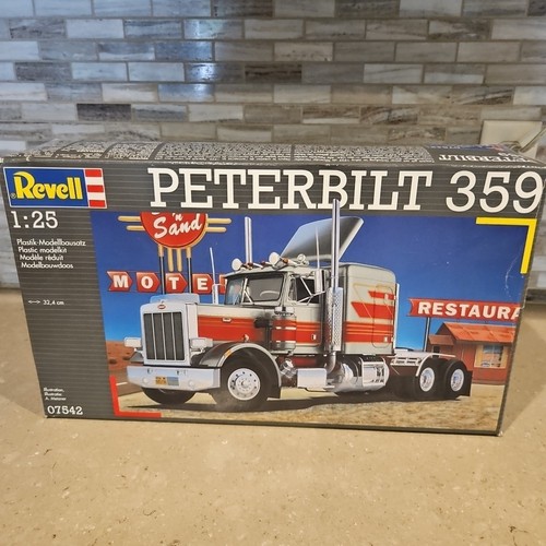 VTG Revell 1/25 Peterbilt 359 Semi Truck Model Kit #07542 NOB (Sealed ...