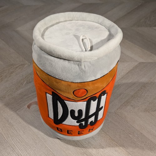 The Simpsons Duff Beer Can 16" Plush Gray, Red and Brown Matt Groening ...