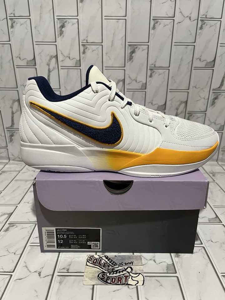 New Nike Ja 2 Basketball Shoes Murray State White Blue Yellow Mens Kobe KD | eBay