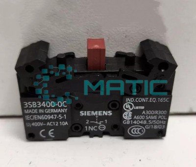 New Siemens 3SB3400-0C 3SB34000C pushbutton contacts | eBay