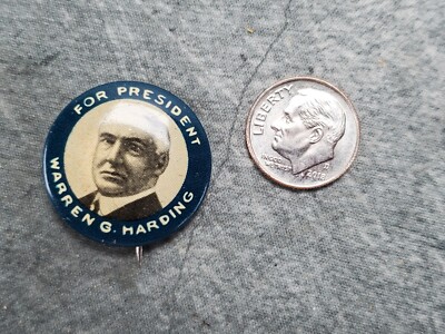 Warren G Harding President Campaign Button Political Pinback Pin Repro ...