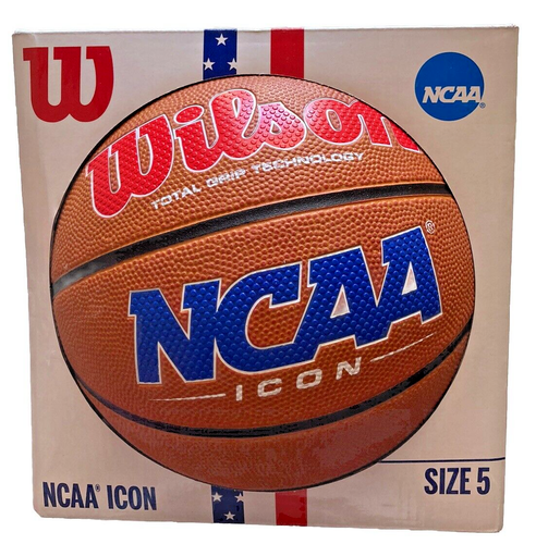 Wilson NCAA Icon Basketball Total Grip Size 5 Indoor Outdoor Soft Feel ...