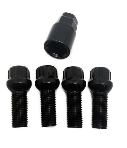 4 Black Ball Seat Wheel Locks set Audi A3 A4 A7 TT S3 S4 S5 S6 A5 A6 ...