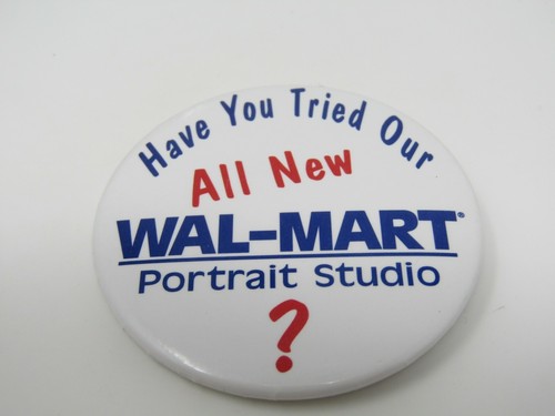 Walmart Portrait Studio Pin Button Advertising | eBay