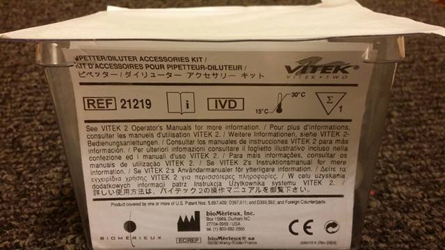 Lot of 2 bioMérieux™ VITEK™ 2 Accessory Kits, Shot Tube and Pipets Pack ...