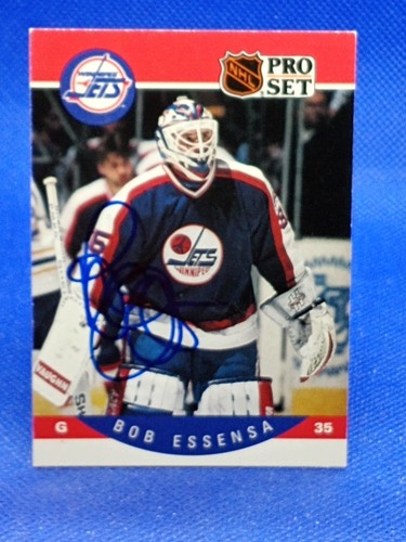 AUTOGRAPH AUTO Bob Essensa 1990-91 Pro Set #328 | eBay