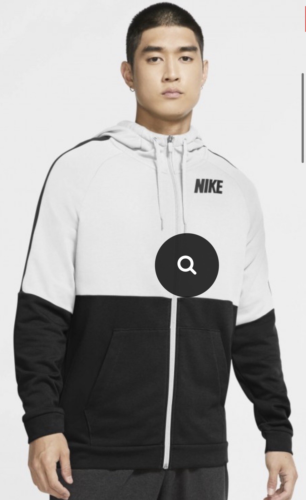 Nike Dri-Fit Zip Training Jacket Men’s SMALL White CU6033-100 Vintage ...