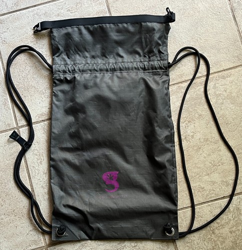 GeckoBrands Waterproof Drawstring Backpack Bag Gray/Purple Hiking | eBay