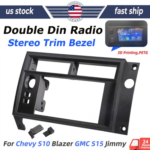 For Chevrolet S10 Blazer Double Din Radio Dash Stereo Trim Bezel Mount ...