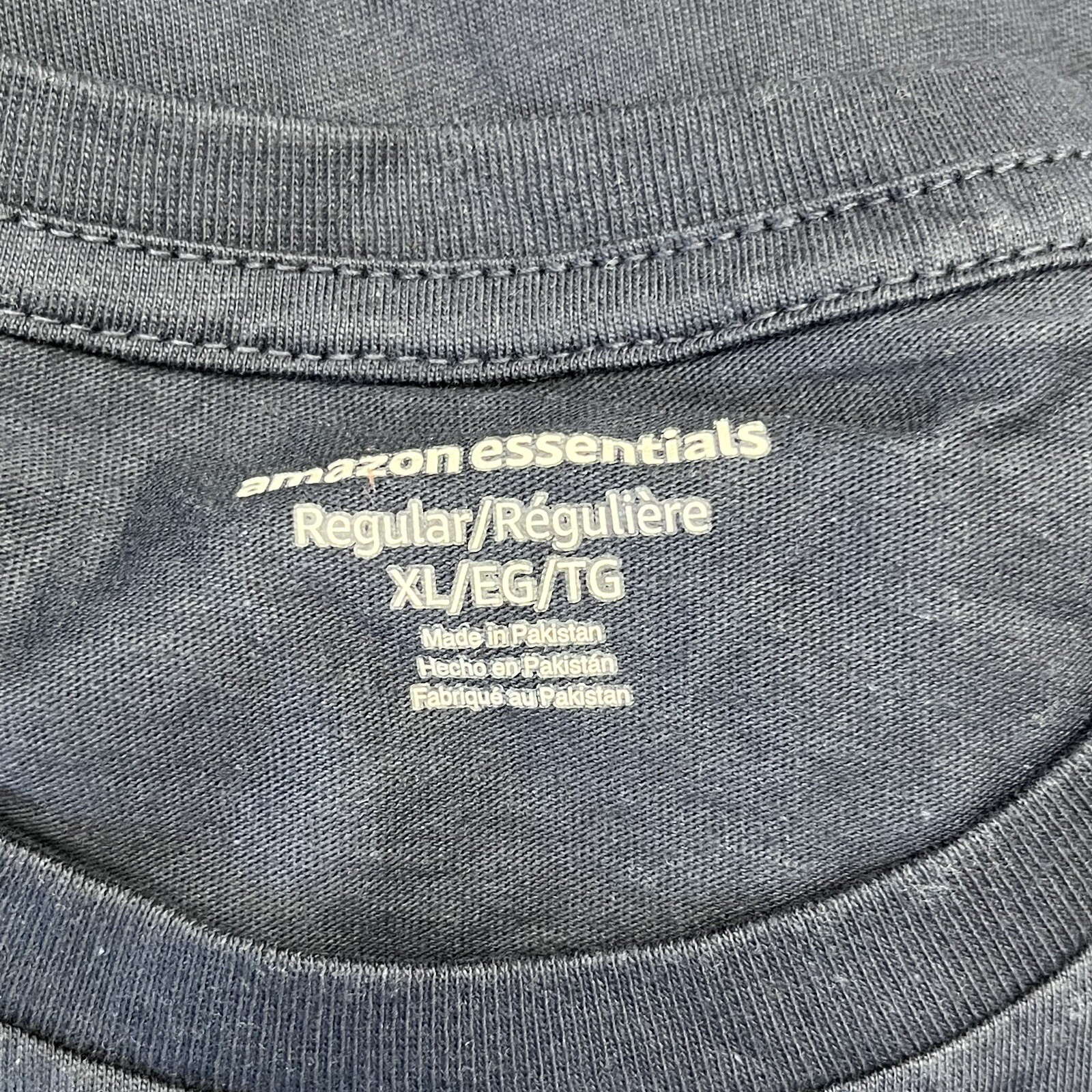 Amazon Essentials Blue 2 Pack Short Sleeve Crewneck T-Shirt Men’s Size ...