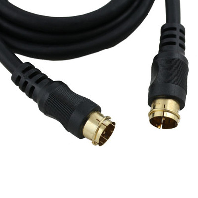 Eagle Push On Quick Disconnect RG59 Coax Cable 25' FT Black Gold F ...