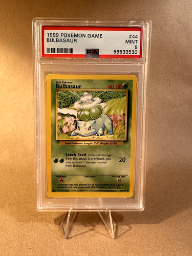 1999 Pokémon Base Set Unlimited Bulbasaur 44/102 PSA 9 MINT | eBay