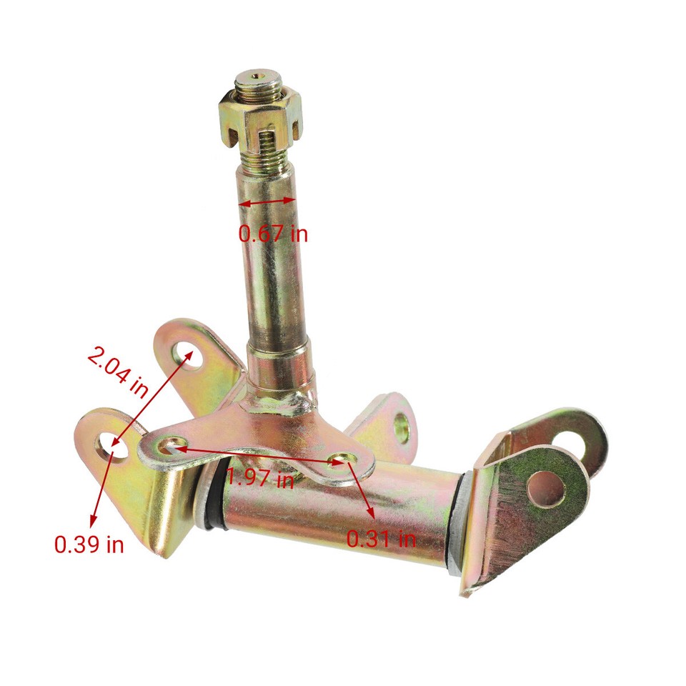 4 Bolt Front Wheel Hub Bearing Steering Spindle Assembly For ATV Quad ...