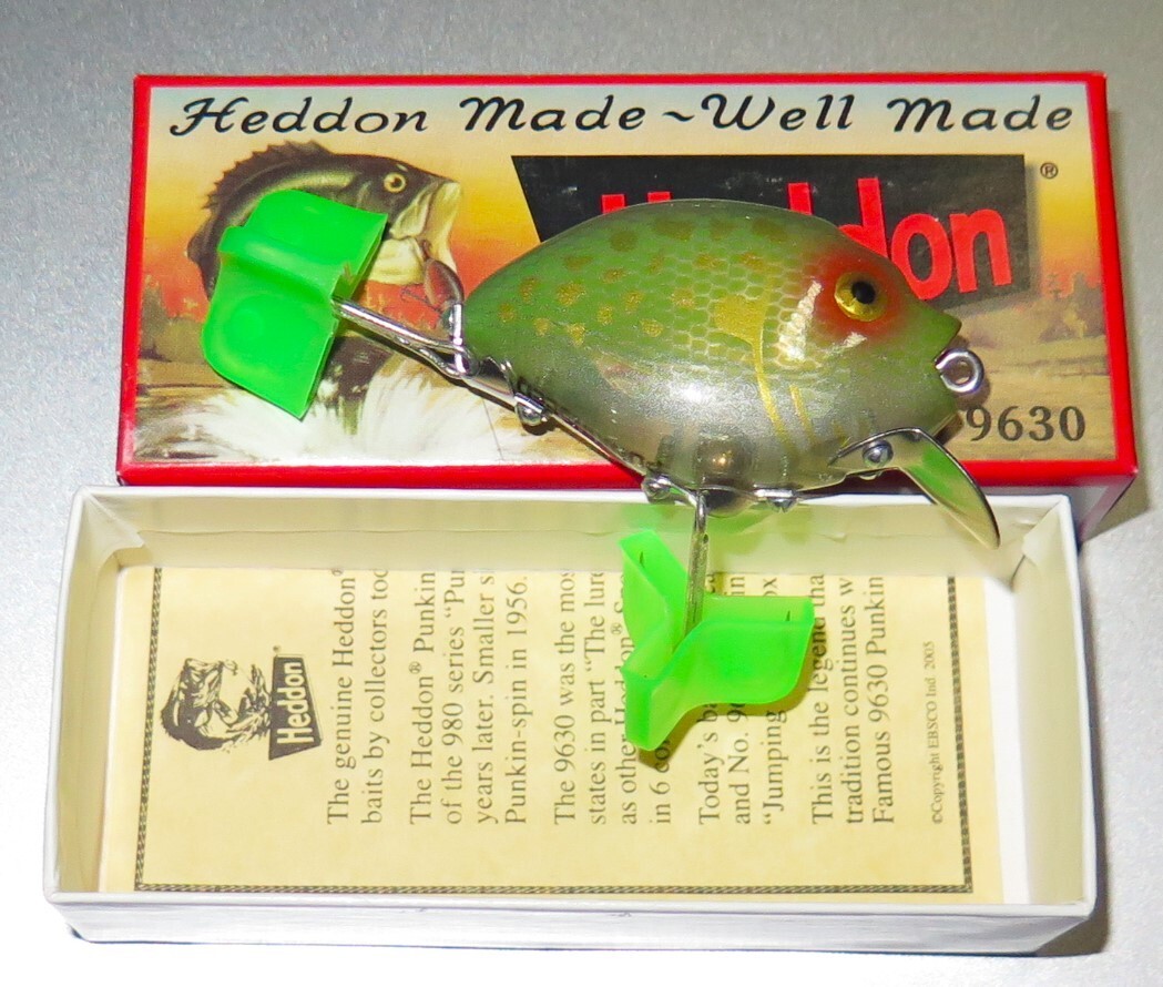 Original HEDDON PUNKINSEED Lure Collector Series 9630 Color: Shad ...