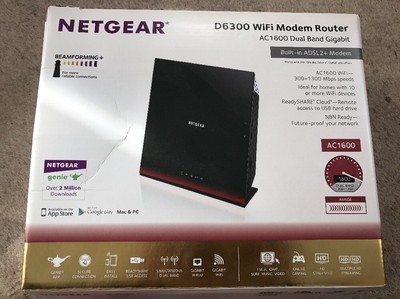 Netgear D6300 ADSL2+ WiFi Modem Router (AC1600) X Demo Unit | eBay