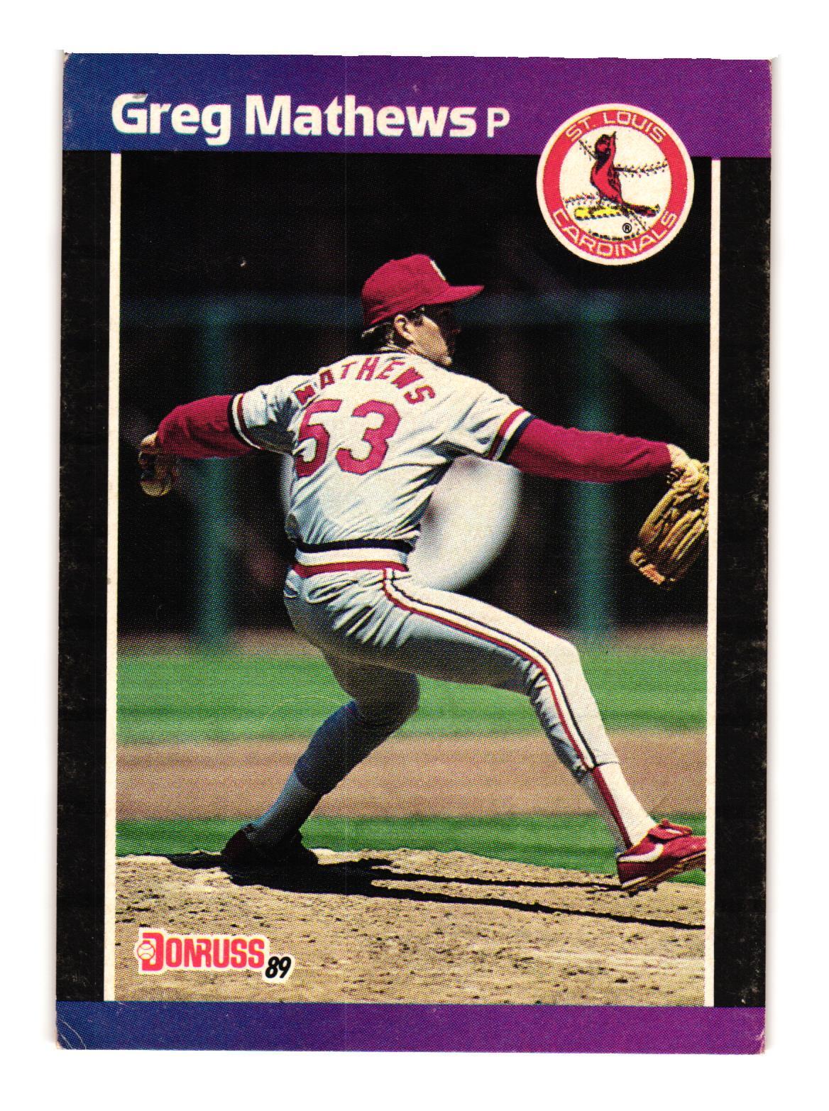 1989 Donruss #281 Greg Mathews St. Louis Cardinals | eBay