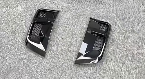 Glossy black Side Air Vent Trim Fender For Land Rover Defender 90 110 ...