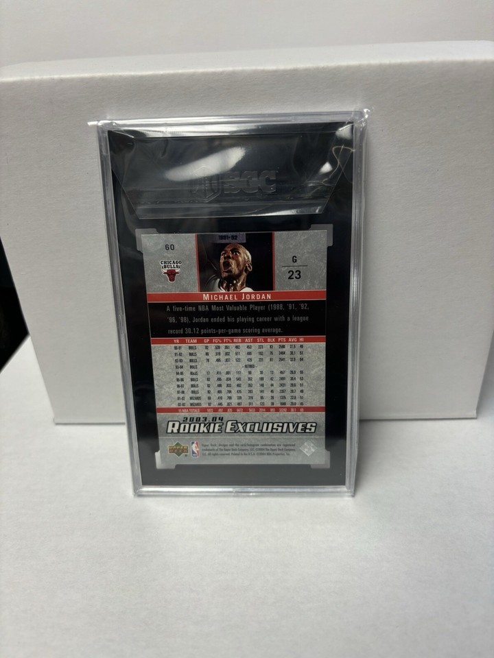 2003-04 Upper Deck Rookie Exclusives #60 Michael Jordan SGC 10 | eBay