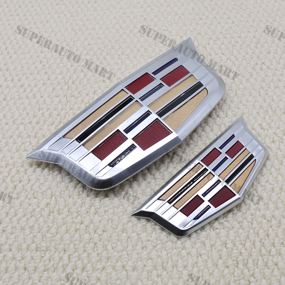 Clip -On Front & Rear Sticker Emblem For XT6 XT5 ATS XTS 2015-2017 ...