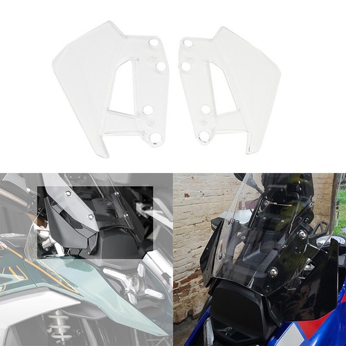 Motorcycle Windshield Side Wind Deflector Spoiler Clear Fit For BMW ...