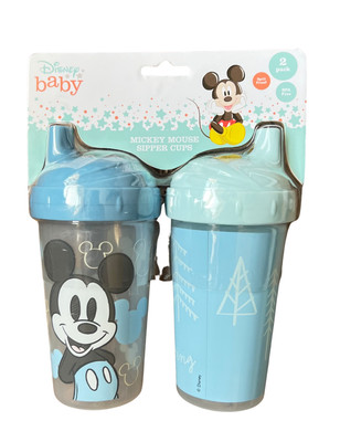 Disney Baby Mickey MouseVintage Sipper Cups Spill Proof BPA FREE 2 pack ...