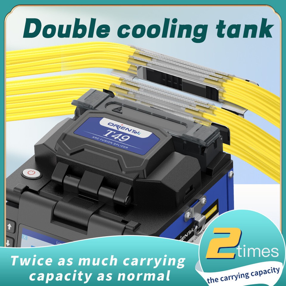 OrienTek T49 Fusion Splicer Mini Fiber Splicing Machine Optical Fiber ...