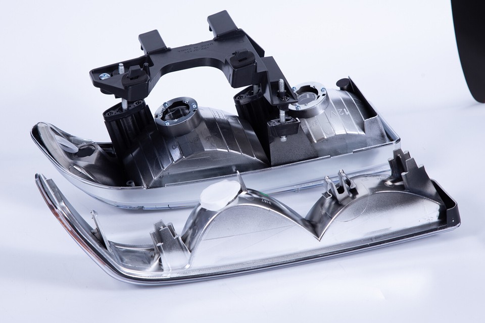 Fit For 98-04 CHEVY S10/BLAZER Headlights Assembly Black Housing Amber ...