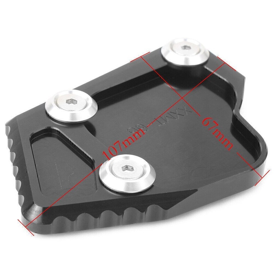 CNC Side Kickstand Stand Extension Plate Pad Fit K1600GT/K1600GTL 2011 ...