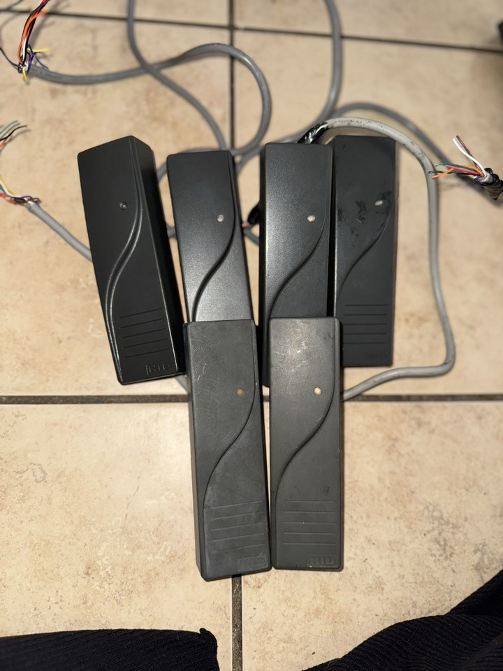 Lot of 6 (Used) HID 5365EGP00 MiniProx 5365 Mullion Smart Card Reader ...