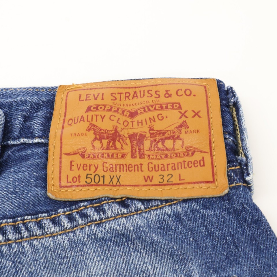 LEVI‘S 501XX 37501-0013 1937 Standard Distressed Cut-Off Cinch Back ...