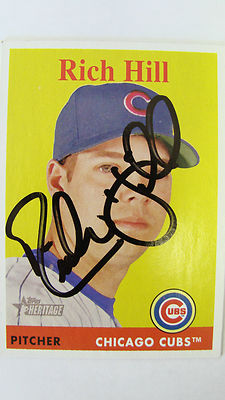 2007 Topps Heritage # 184 Rich Hill Autograph Card PSA/DNA Pre ...