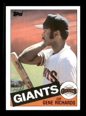 1985 Baseball 1985 Topps Gene Richards San Francisco Giants #434 1 | eBay