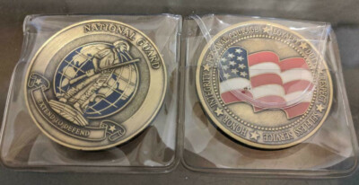 LOT OF 2 National Guard Challenge Coin 1.75" DIA | eBay