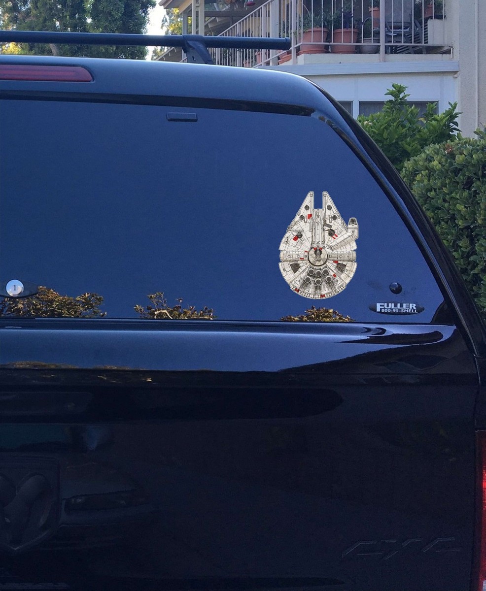 Millennium Falcon Window Decal